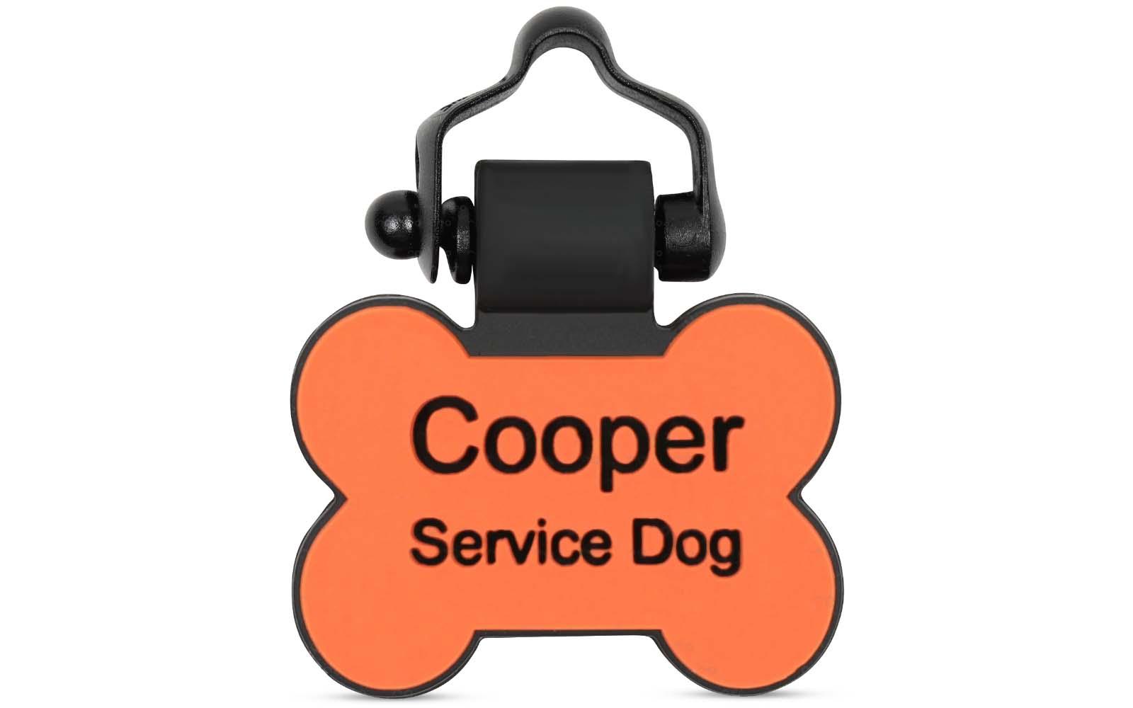 Durable Orange Bone | Noiseless Dog Tag | Donates To Charity | SiliDog ...
