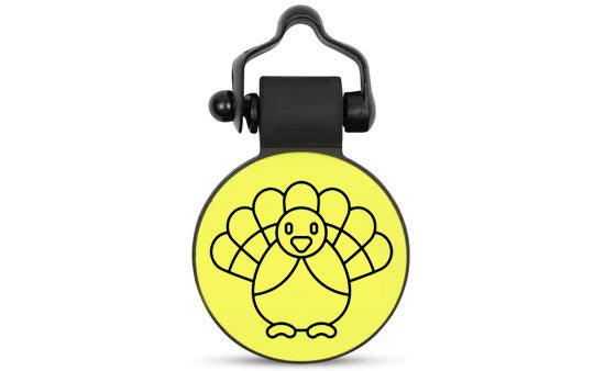 Yellow Turkey Tag | Noiseless Dog Tags | SiliDog – SiliDog - The Silent ...